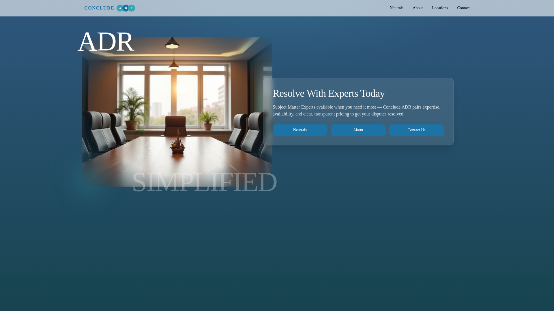 Conclude ADR | Alternative Dispute Resolution