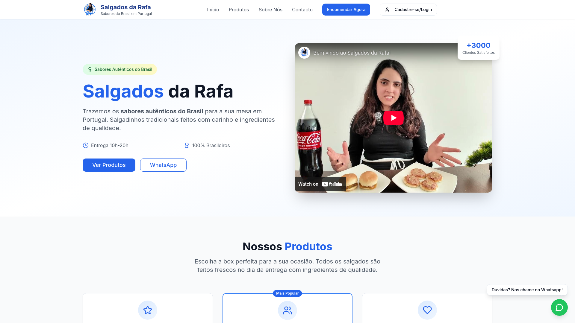 Salgados da Rafa - Sabores Autênticos do Brasil no Porto