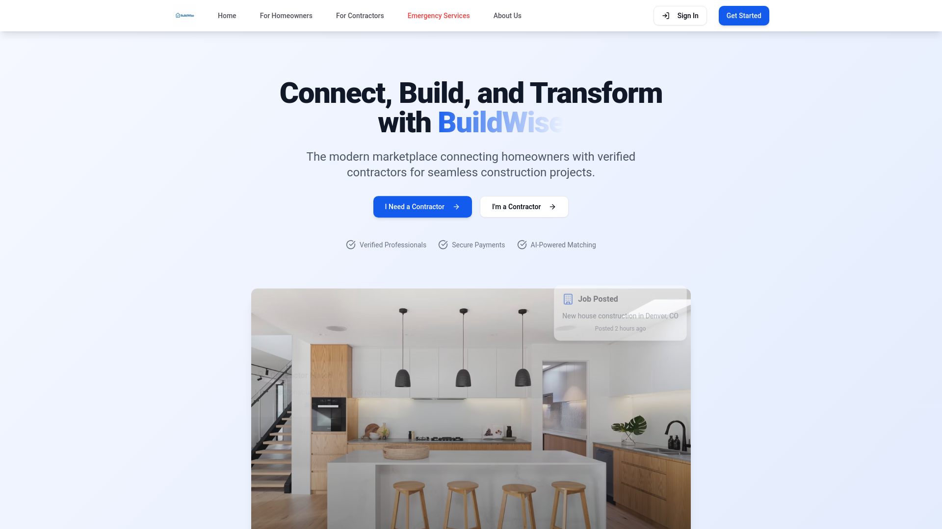 BuildWise Connect - Construction Services Marketplace