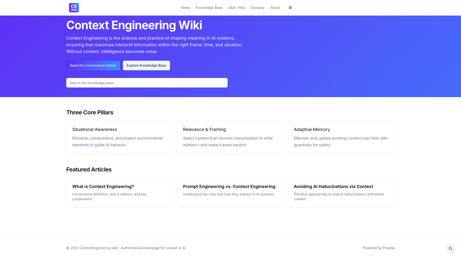 ContextEngineering.wiki - Context Engineering Knowledge Base