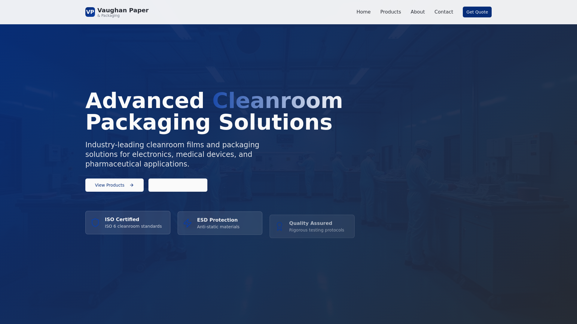 Vaughan Paper & Packaging - Professional Cleanroom Films & ESD ...