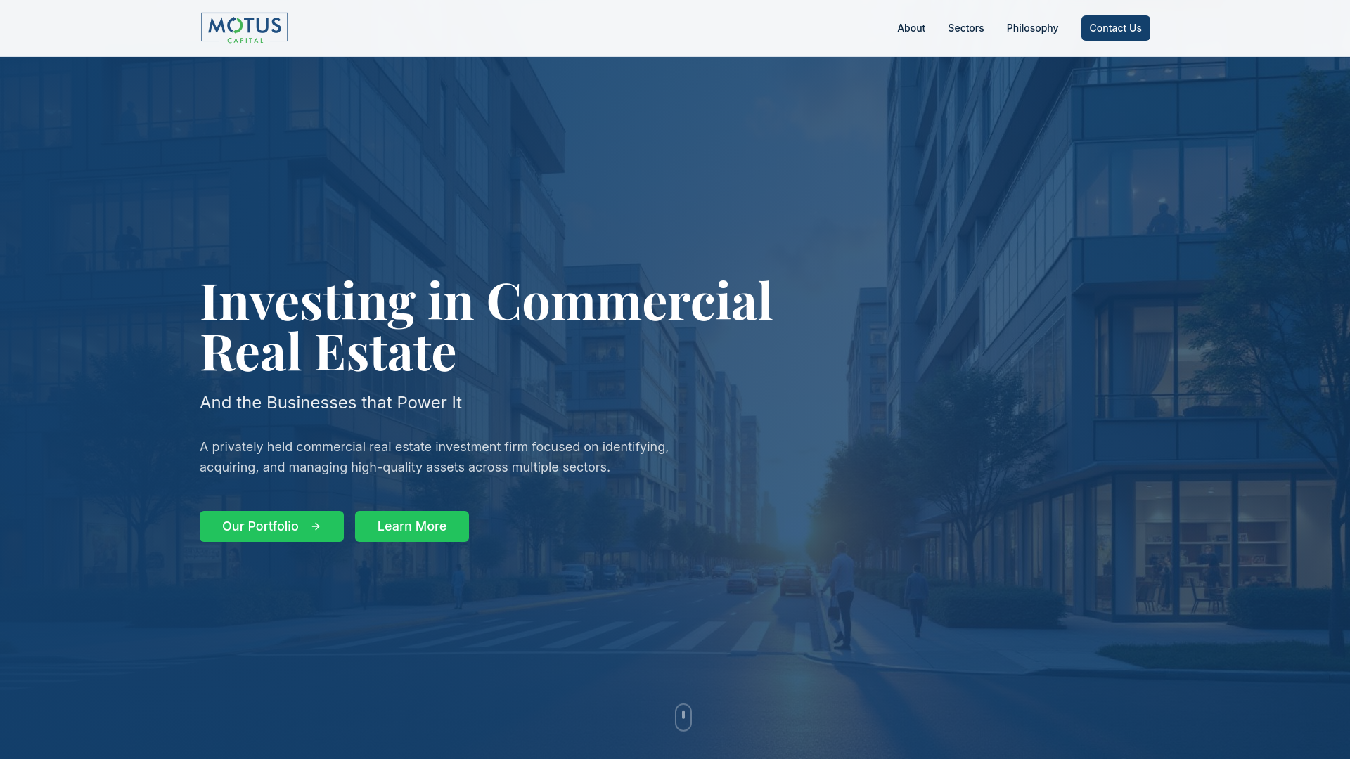 Motus Capital - Commercial Real Estate Investment
