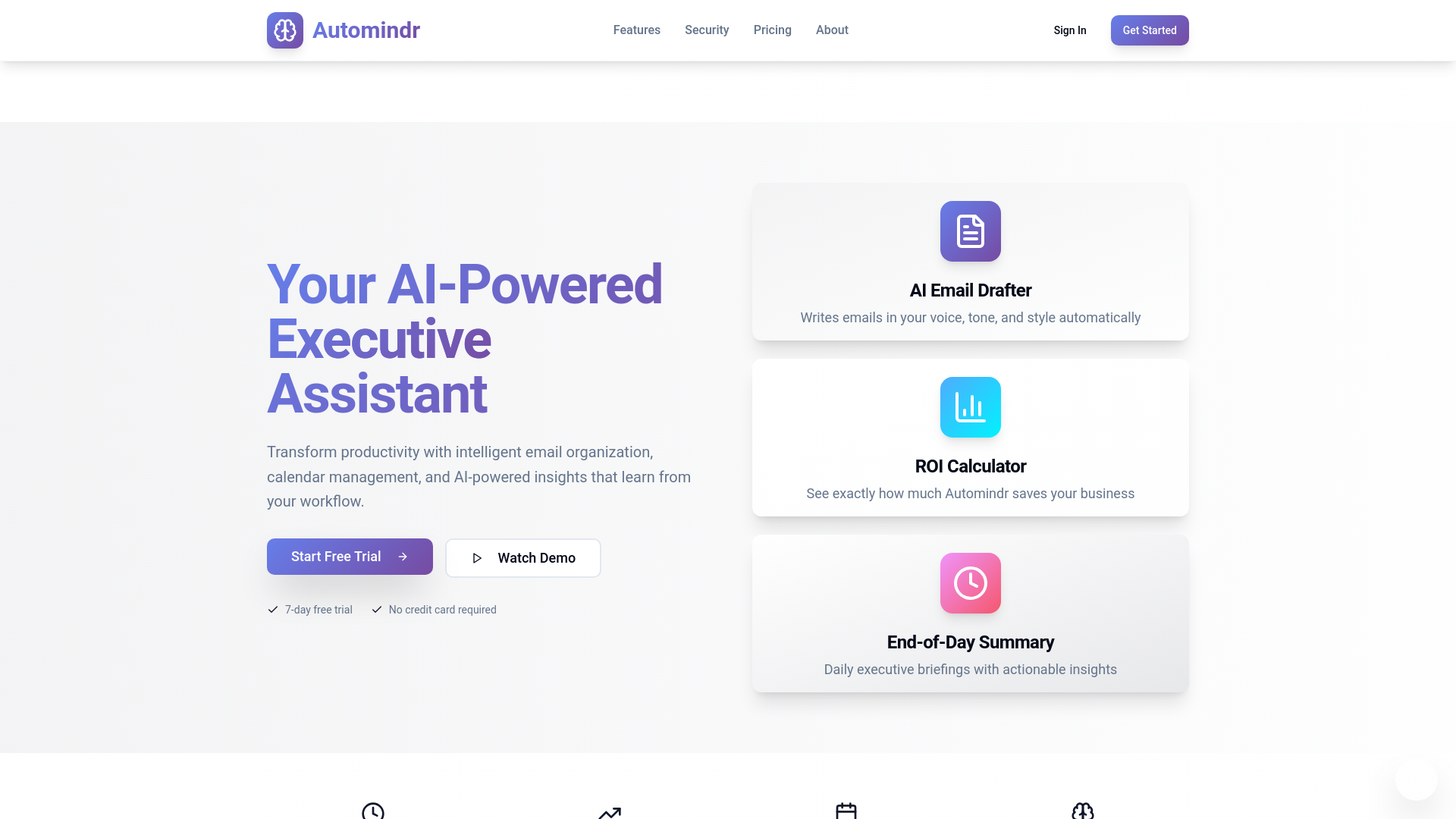 Automindr AI | Your AI Executive Assistant