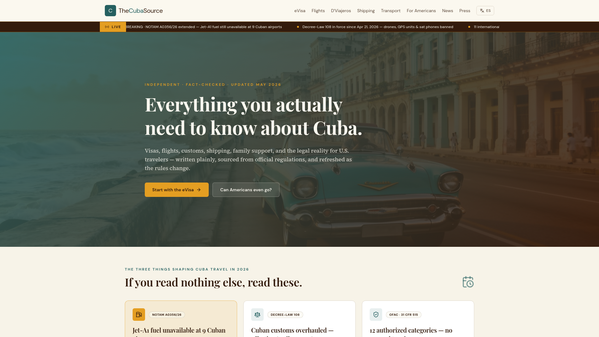 Cuba for Americans 2026 — OFAC rules, what you can do | TheCubaSource