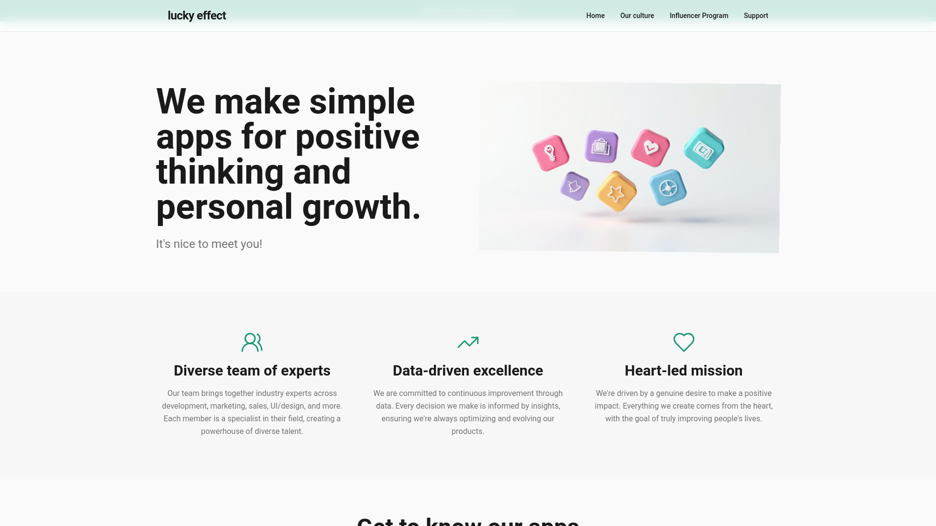 Lucky Effect - Apps for Personal Growth