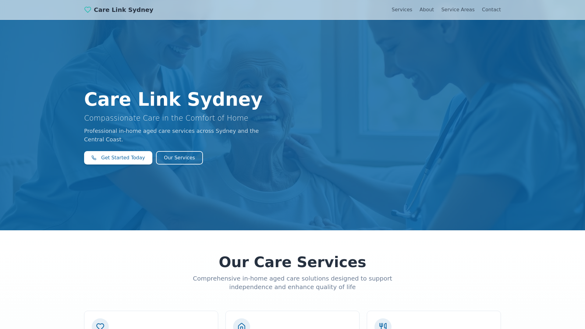 Care Link Sydney - Professional In-Home Aged Care Services