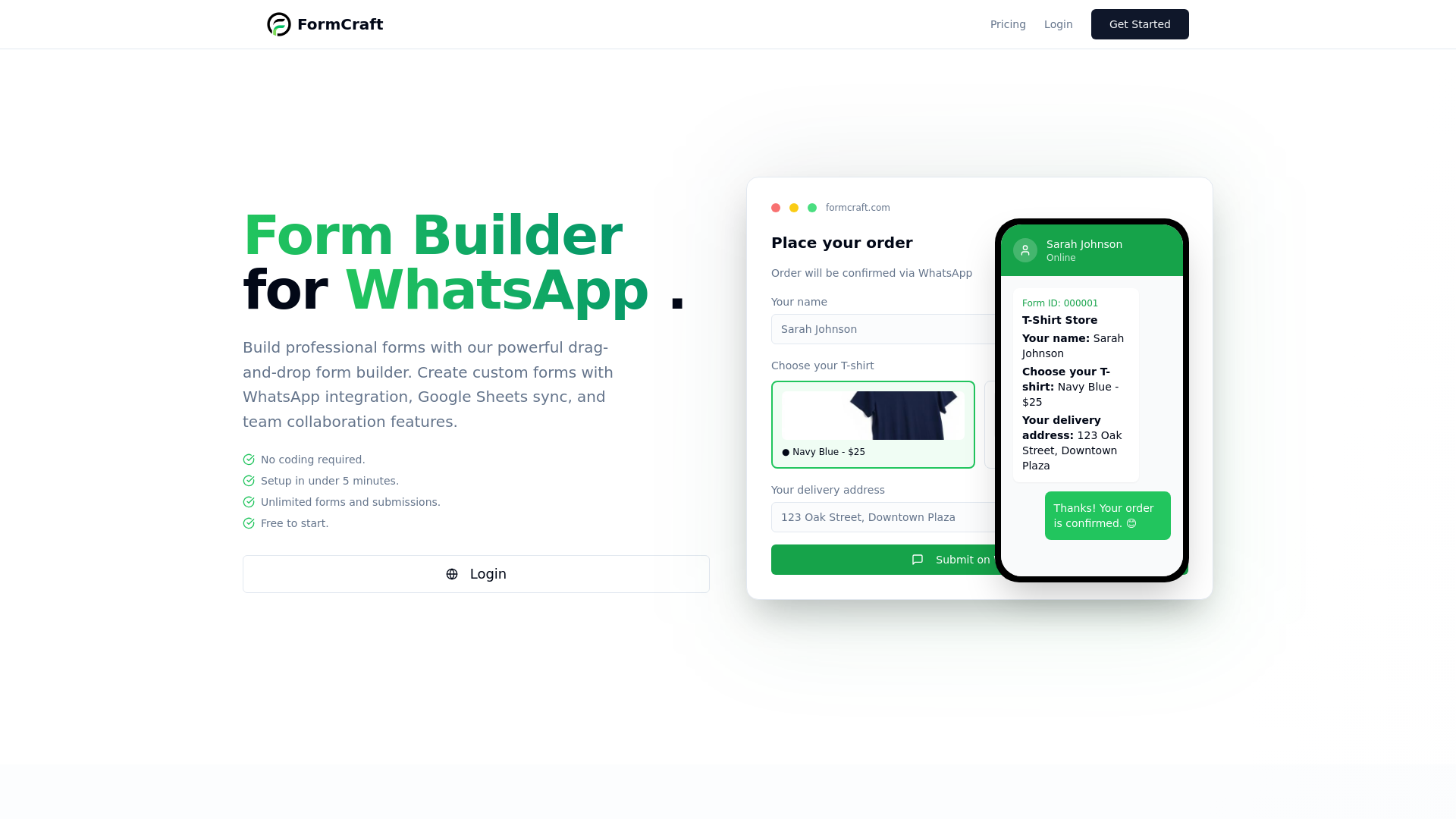 Form Builder - Drag & Drop Form Creator | FormCraft