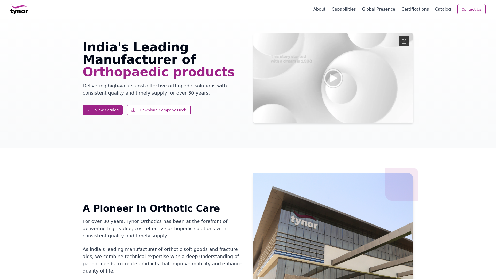 Tynor Orthotics - India's Leading Manufacturer of Orthotic Solutions
