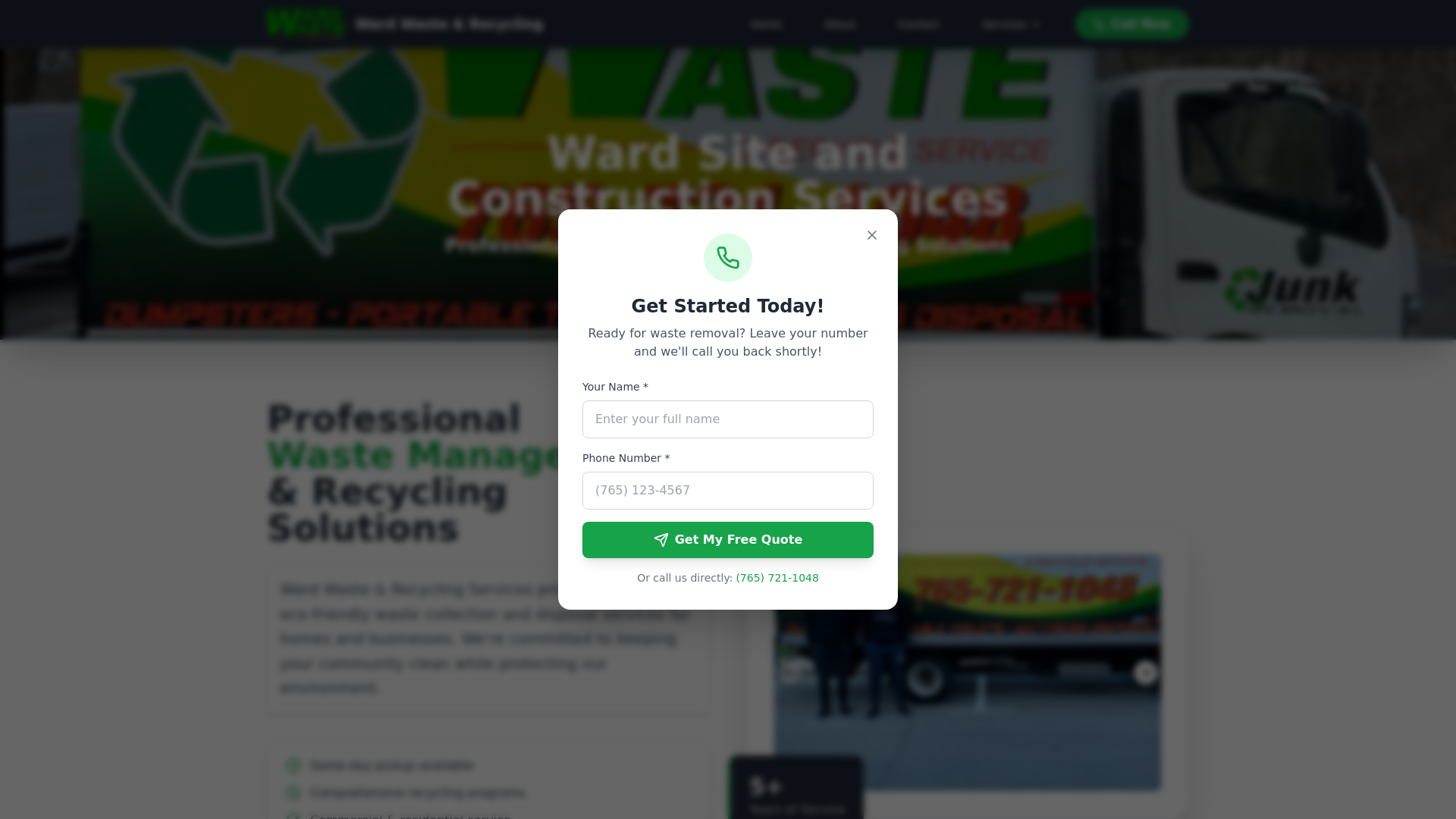 Ward Site and Construction Services - Professional Waste Management