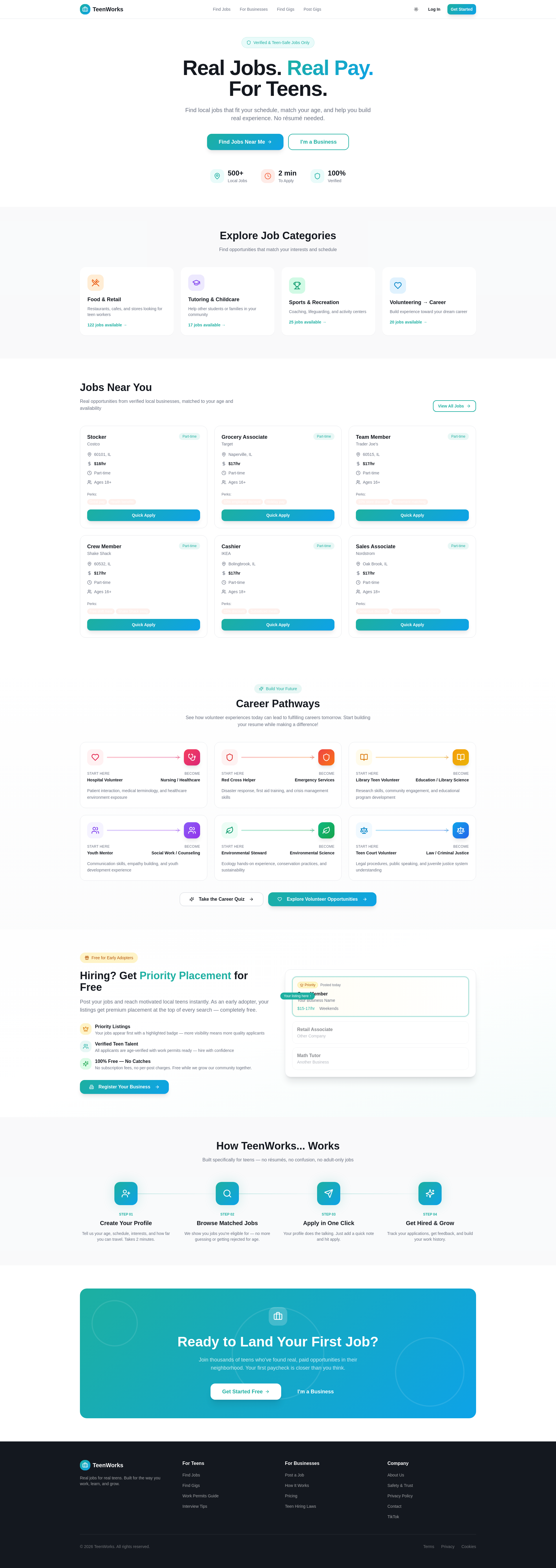 TeenWorks - Real Jobs. Real Pay. For Teens.