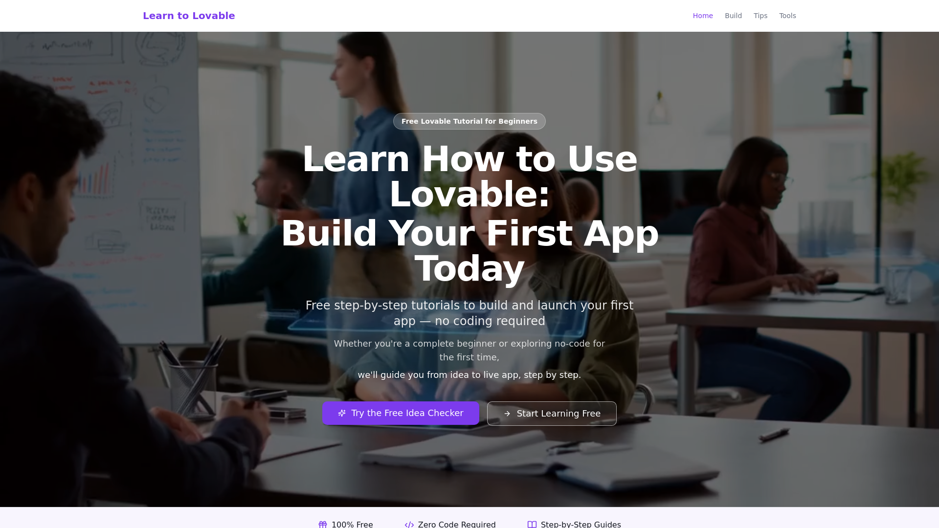 Learn Lovable: Free Tutorials to Build Your First App (No Code)