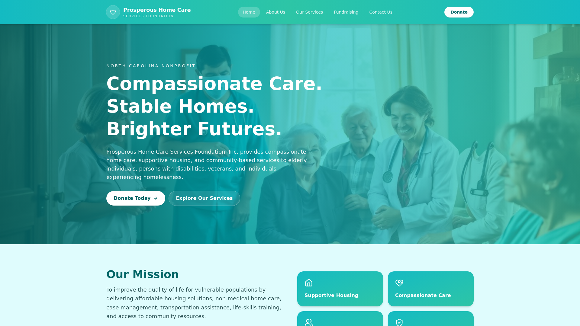Meal Preparation — Prosperous Home Care Services Foundation