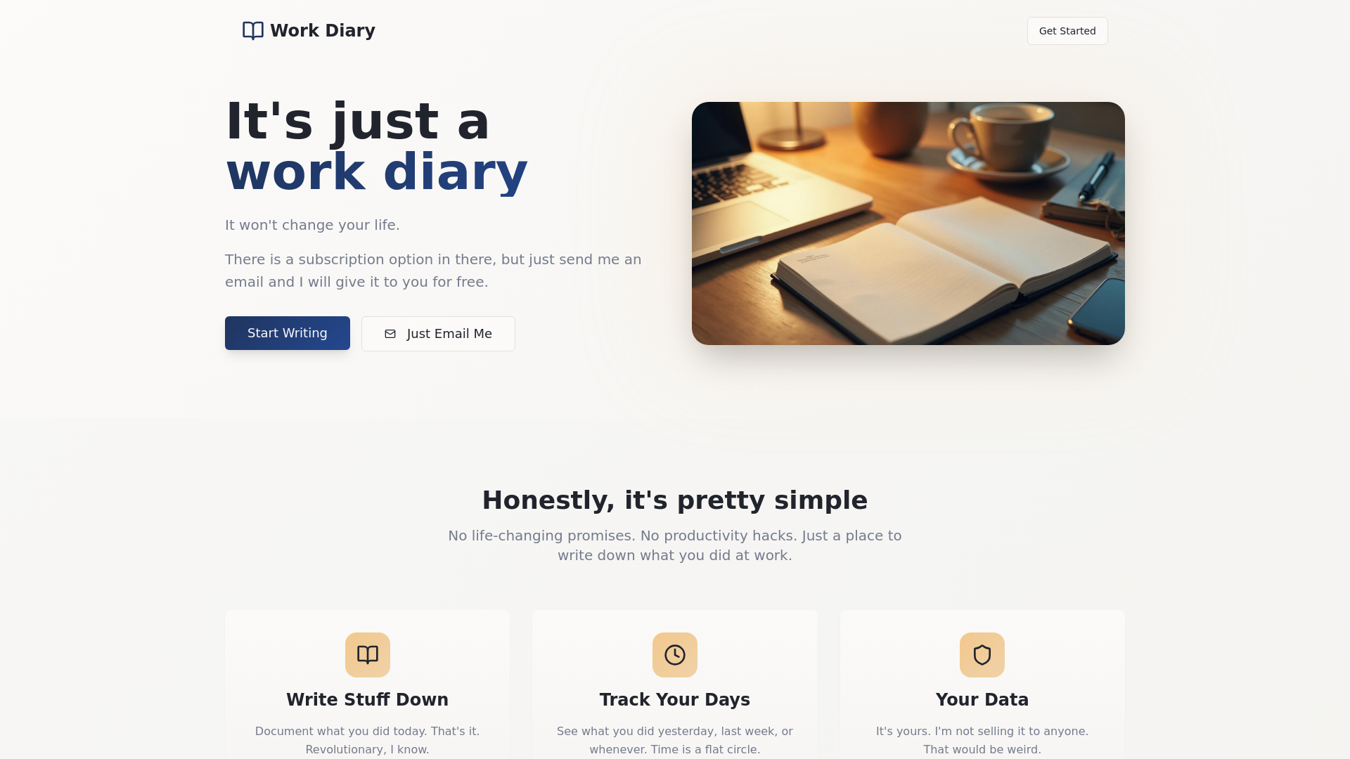Work Diary - Your Personal Work Journal