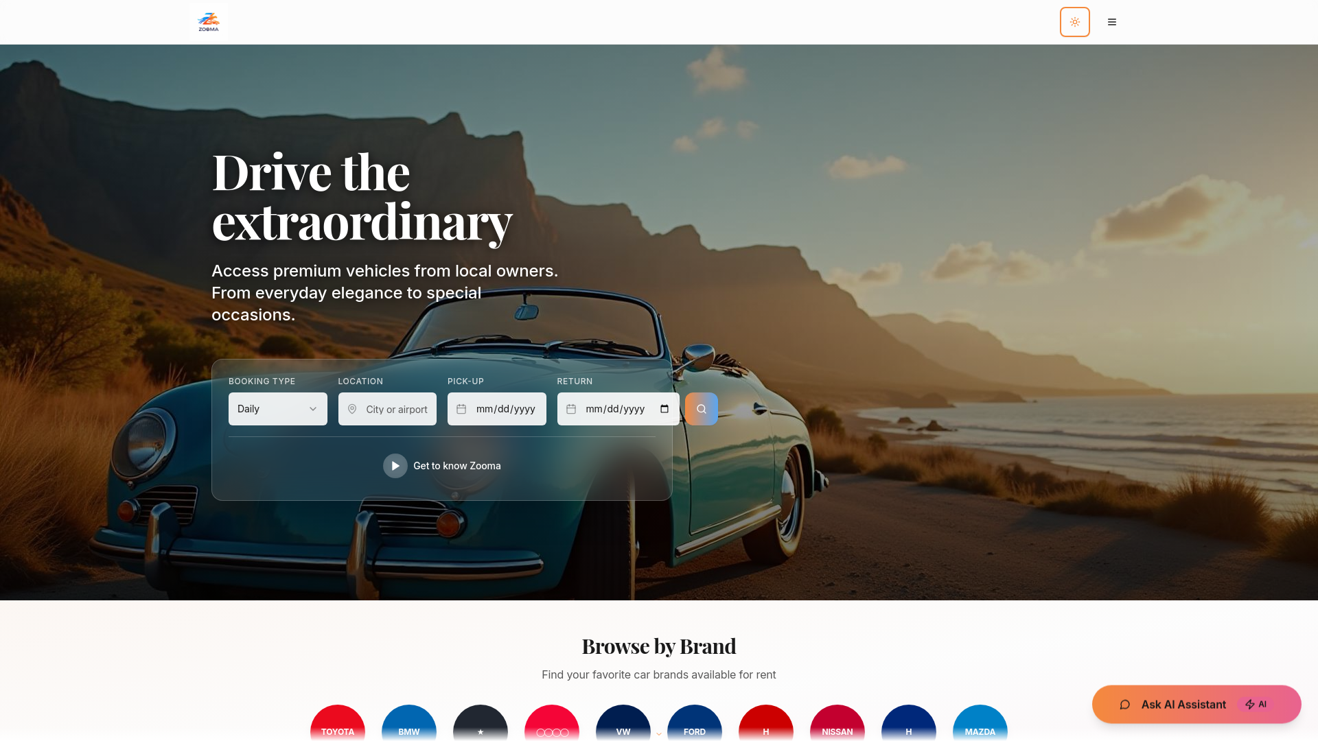 SA P2P Car‑Sharing – Tech Pack & Wireframes