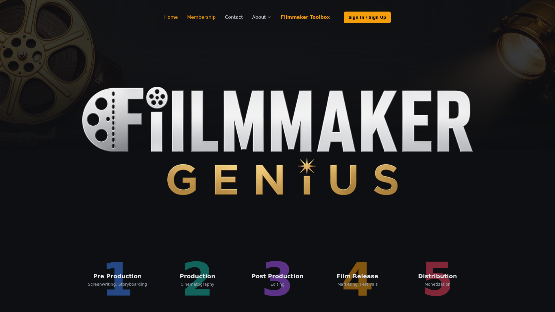 FilmMakerGenius - Professional Filmmaker Platform