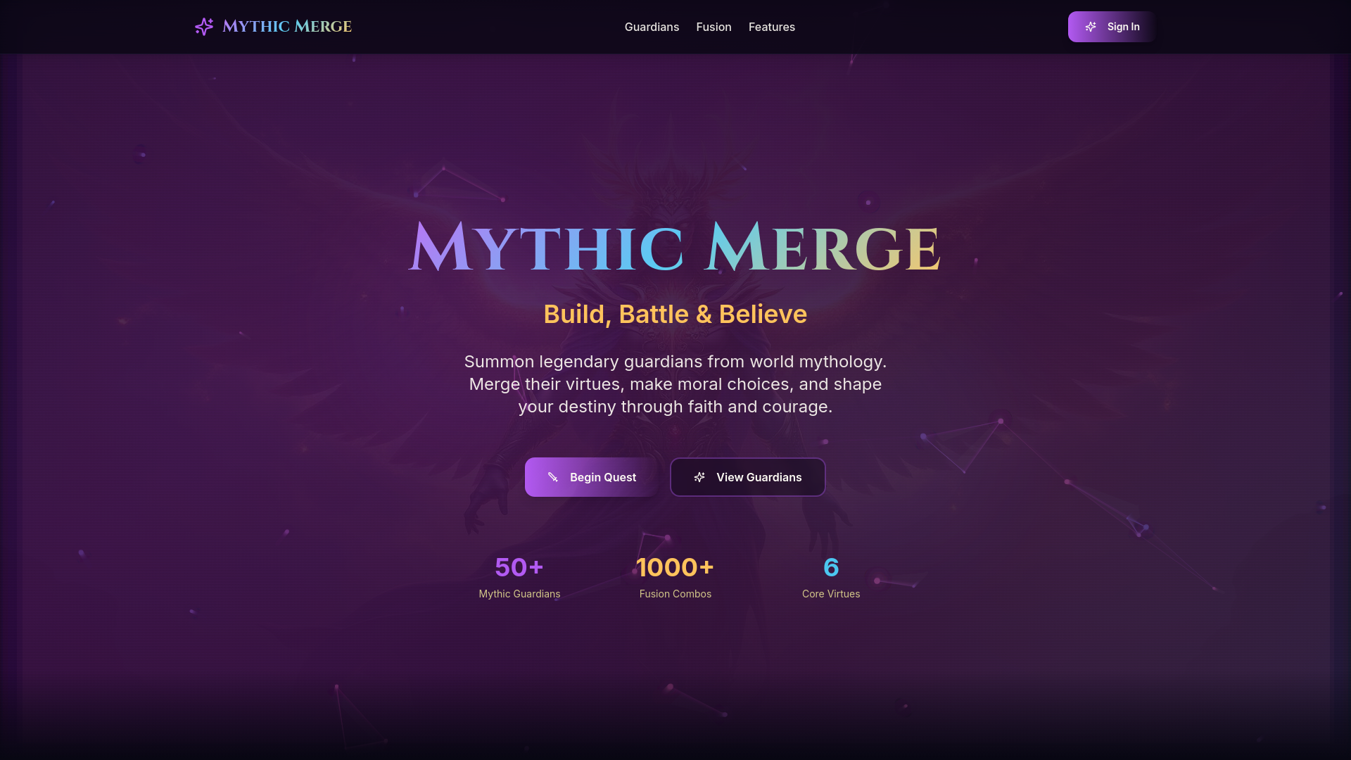 Mythic Merge - Build, Battle & Believe