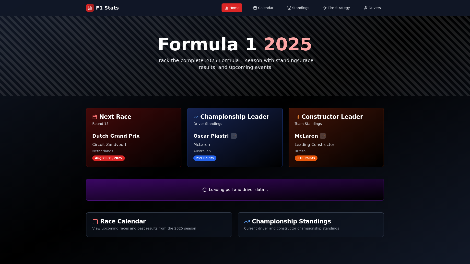 F1Stats.me - F1 Statistics and results