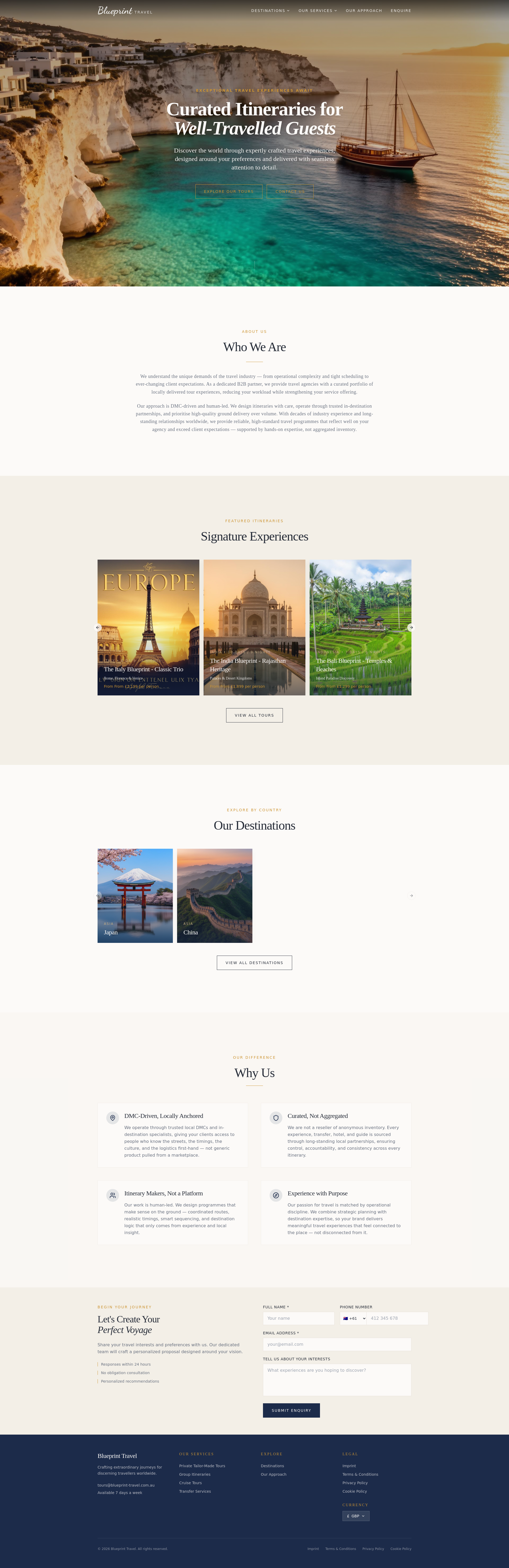 BluePrint Travel | Bespoke Tours