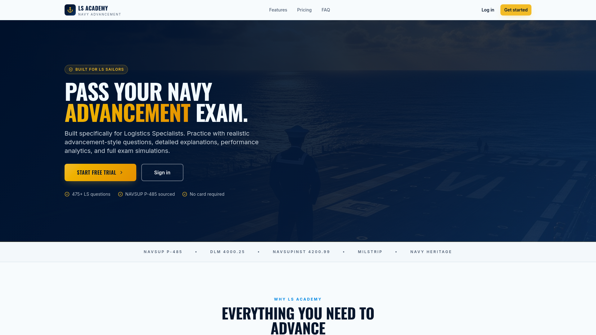 Navy Fleet Academy — Advancement & PQS Exam Prep