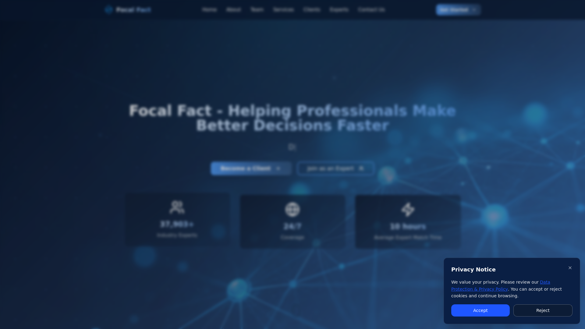 Focal Fact - Expert Network Services | Unlock Global Insights
