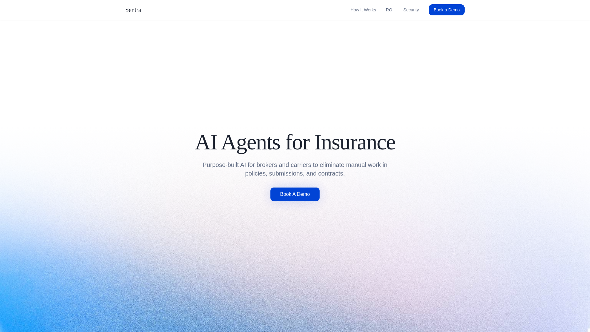 Sentra AI - AI Agents for Insurance