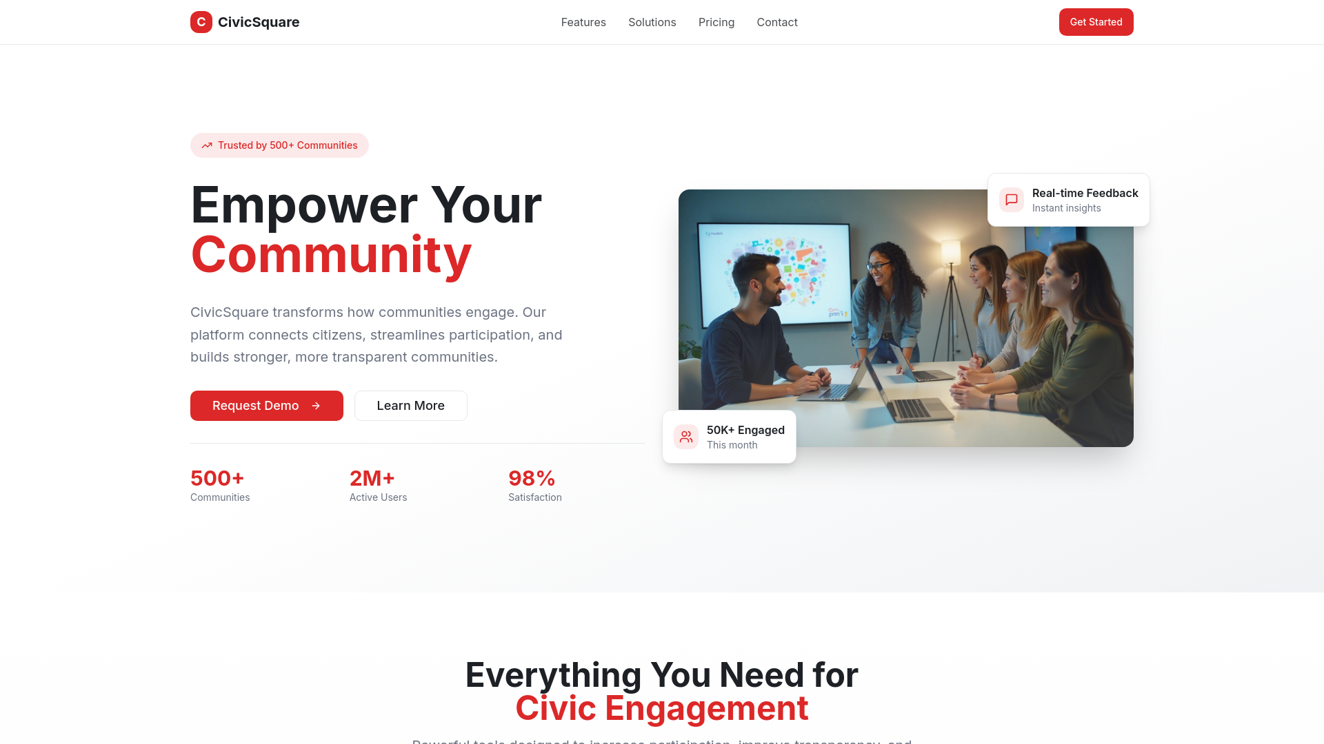 CivicSquare - Modern Civic Engagement Software