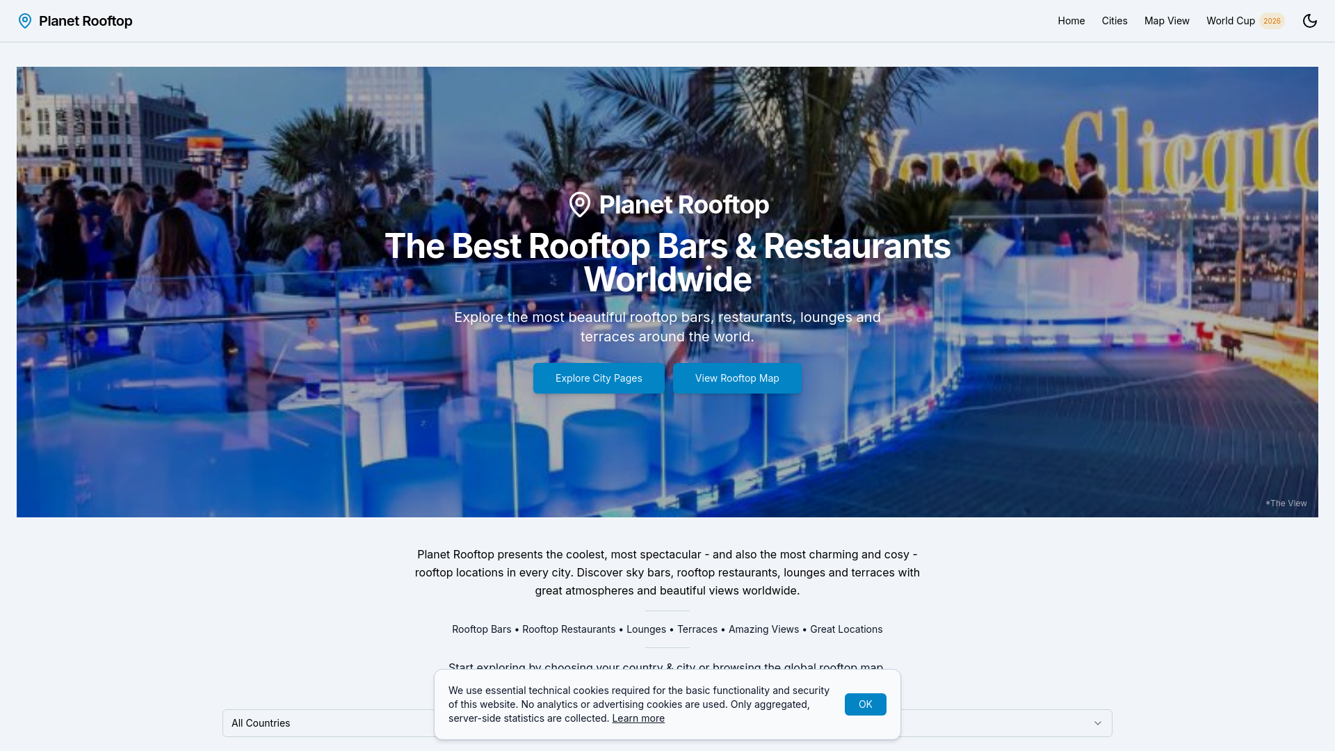 Rooftop Map | Find Rooftop Bars & Restaurants | Planet Rooftop