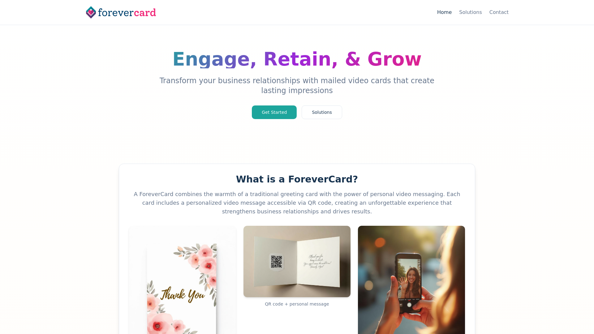 ForeverCard Business - Engage, Retain, & Grow with Video Cards