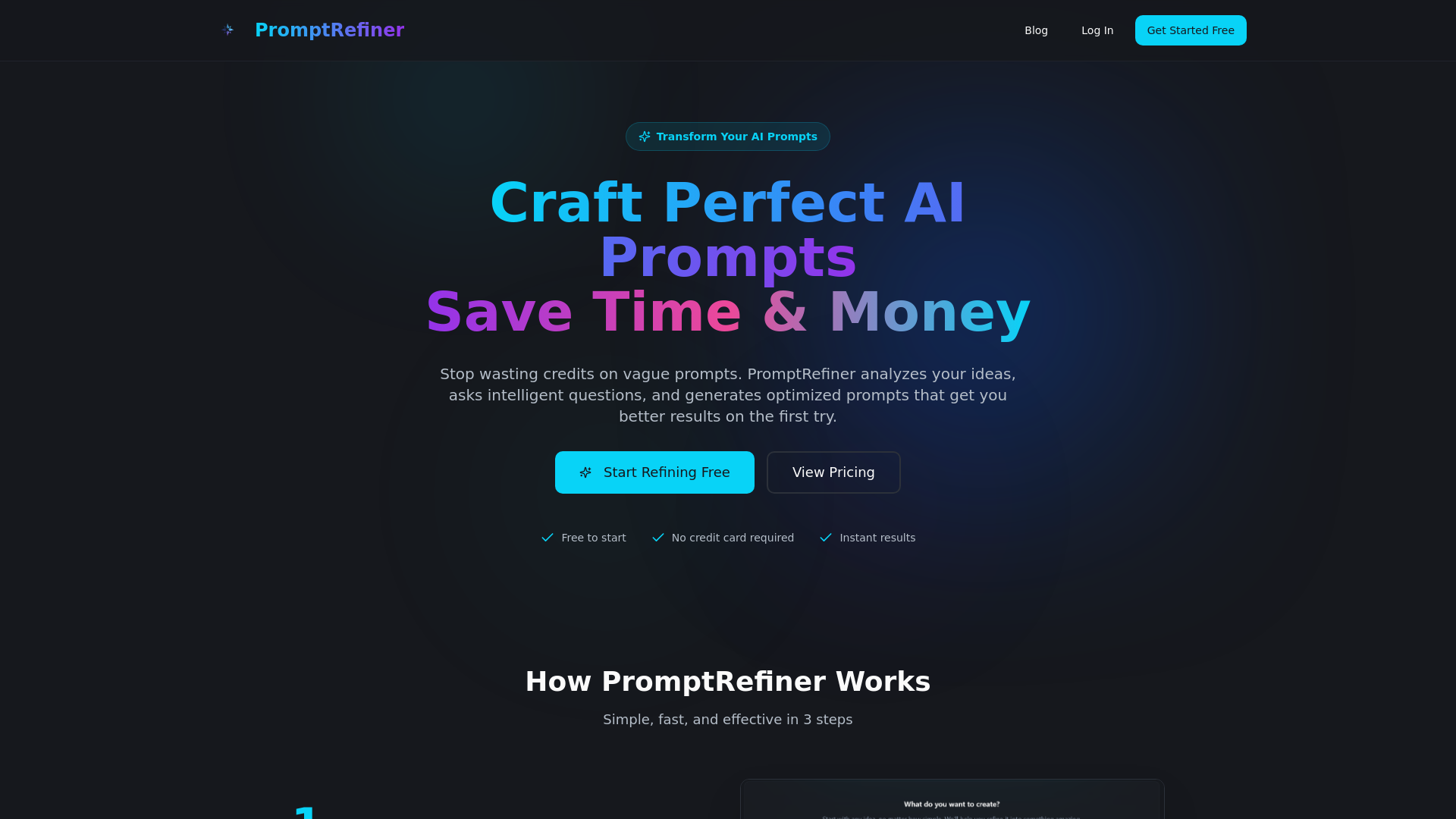 PromptRefiner - AI Prompt Refinement Tool