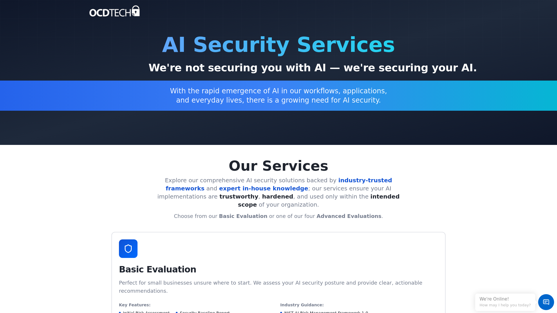 AI Security Services | OCD Tech