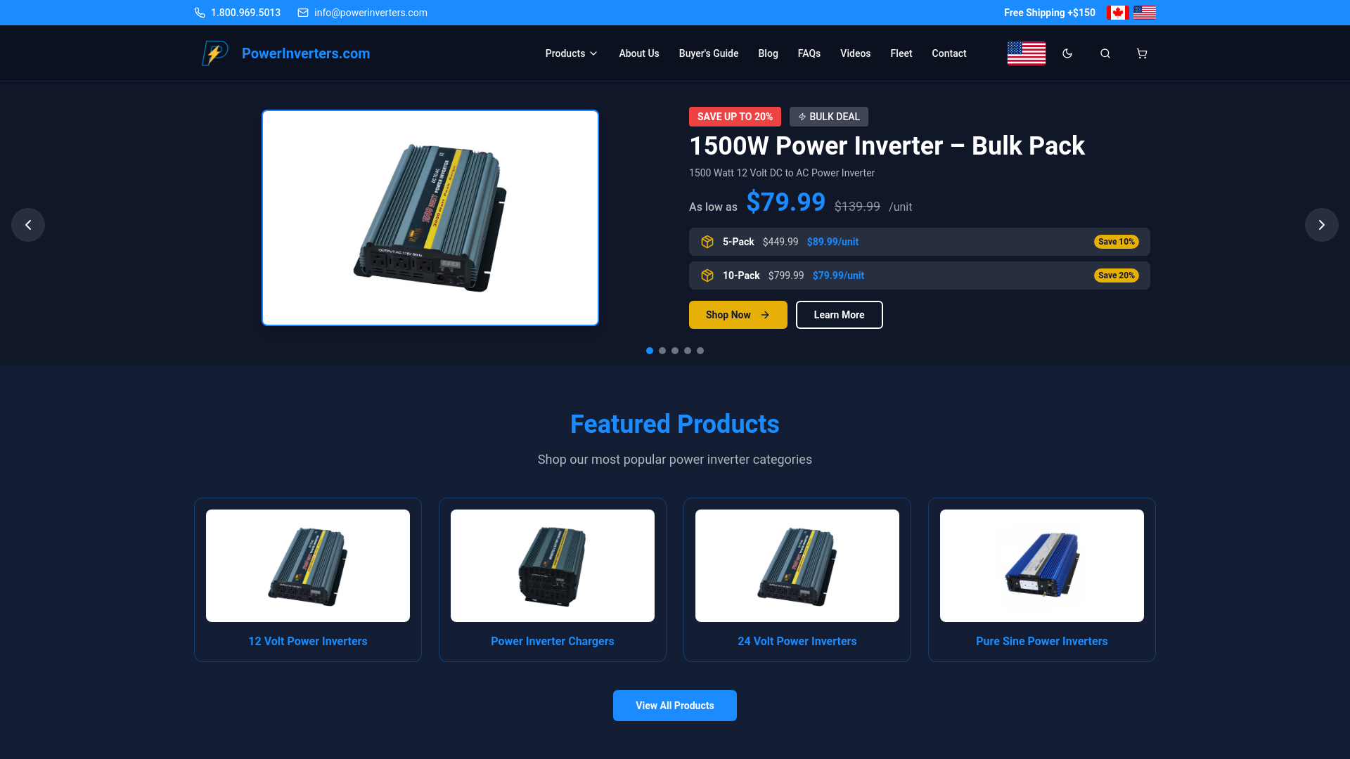 PowerInverters.com | Buy 12V, 24V & Pure Sine Wave Power Inverters