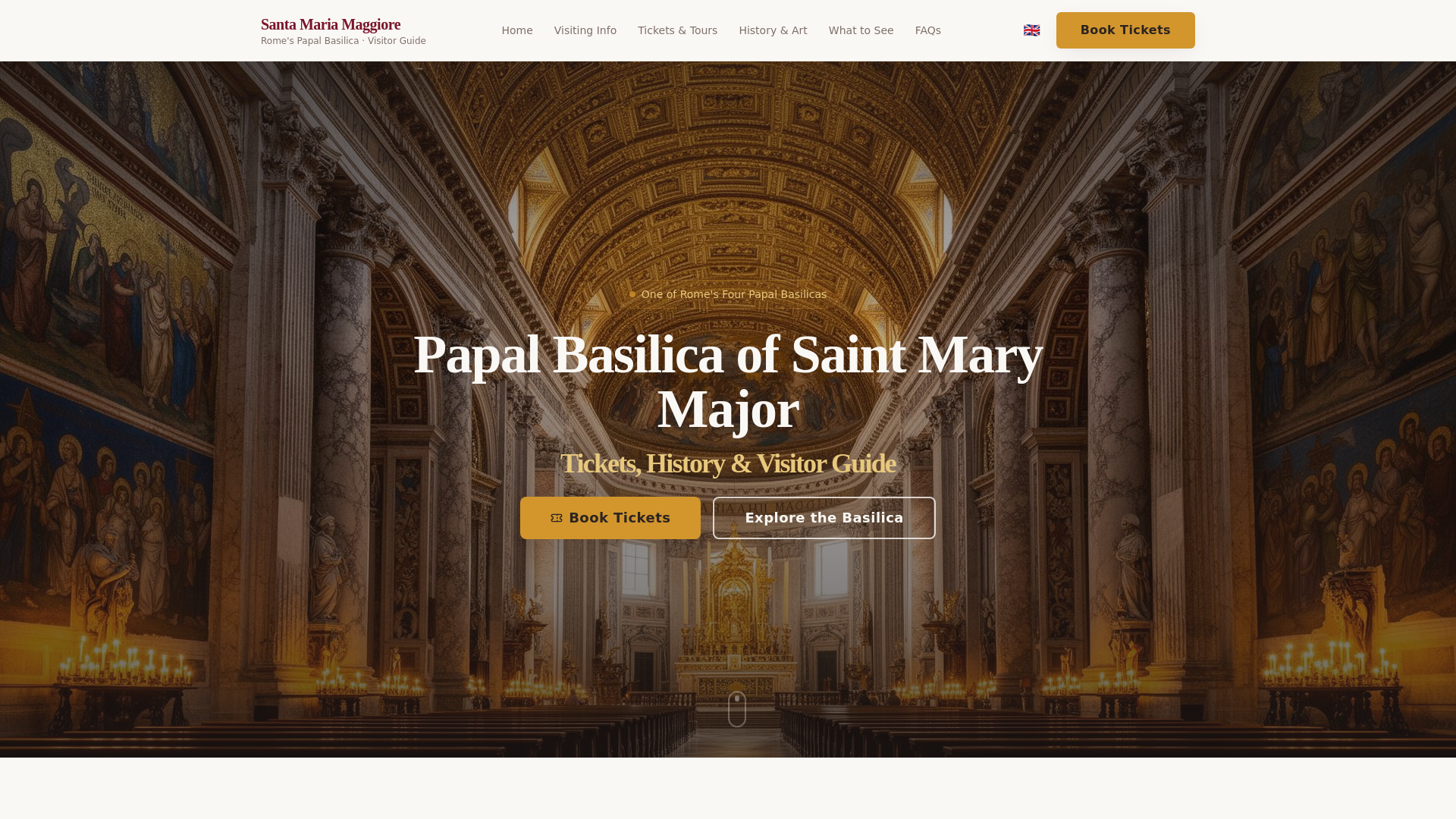 St. Mary Major Rome (Santa Maria Maggiore) – Tickets, History & Guide