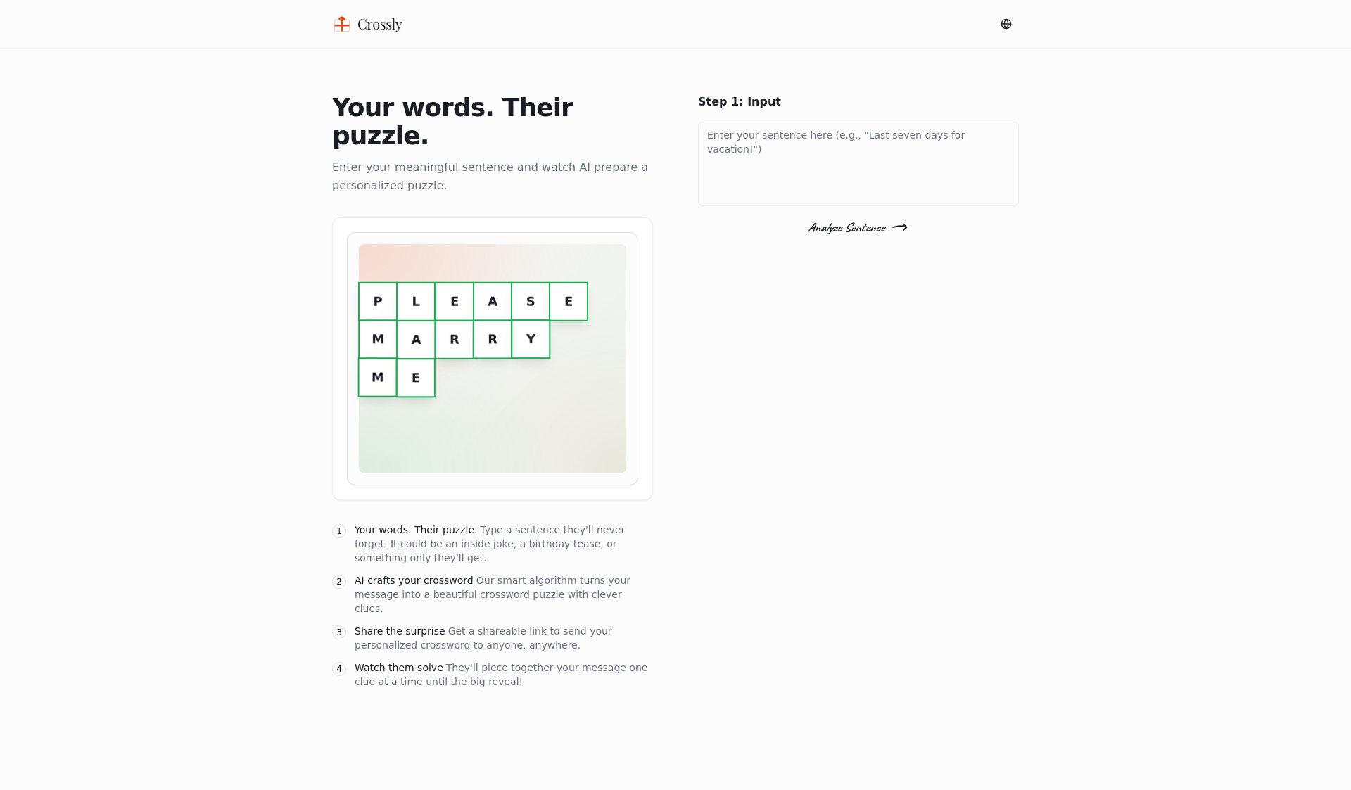 Crossly - AI-Powered Crossword Generator