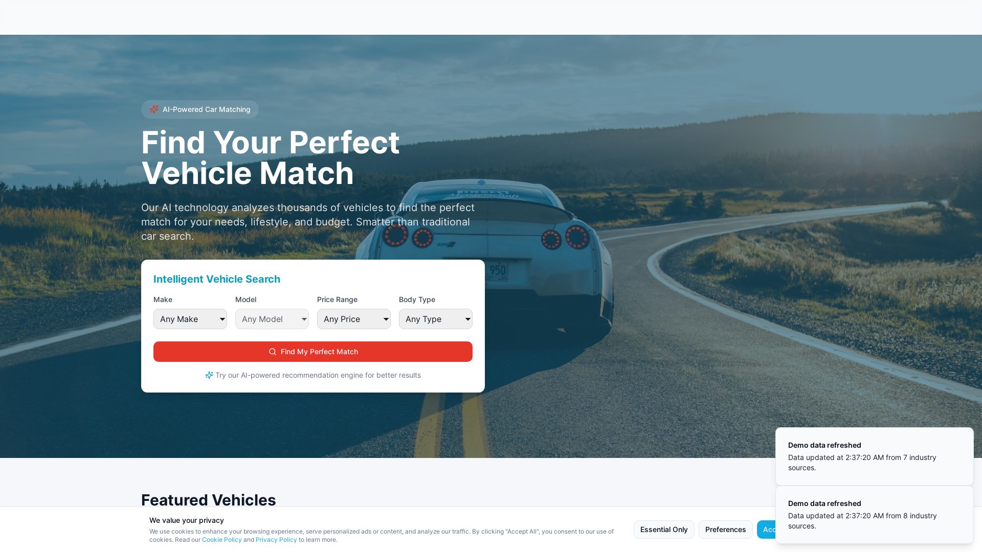 AutoMatch - Find Your Perfect Car Match