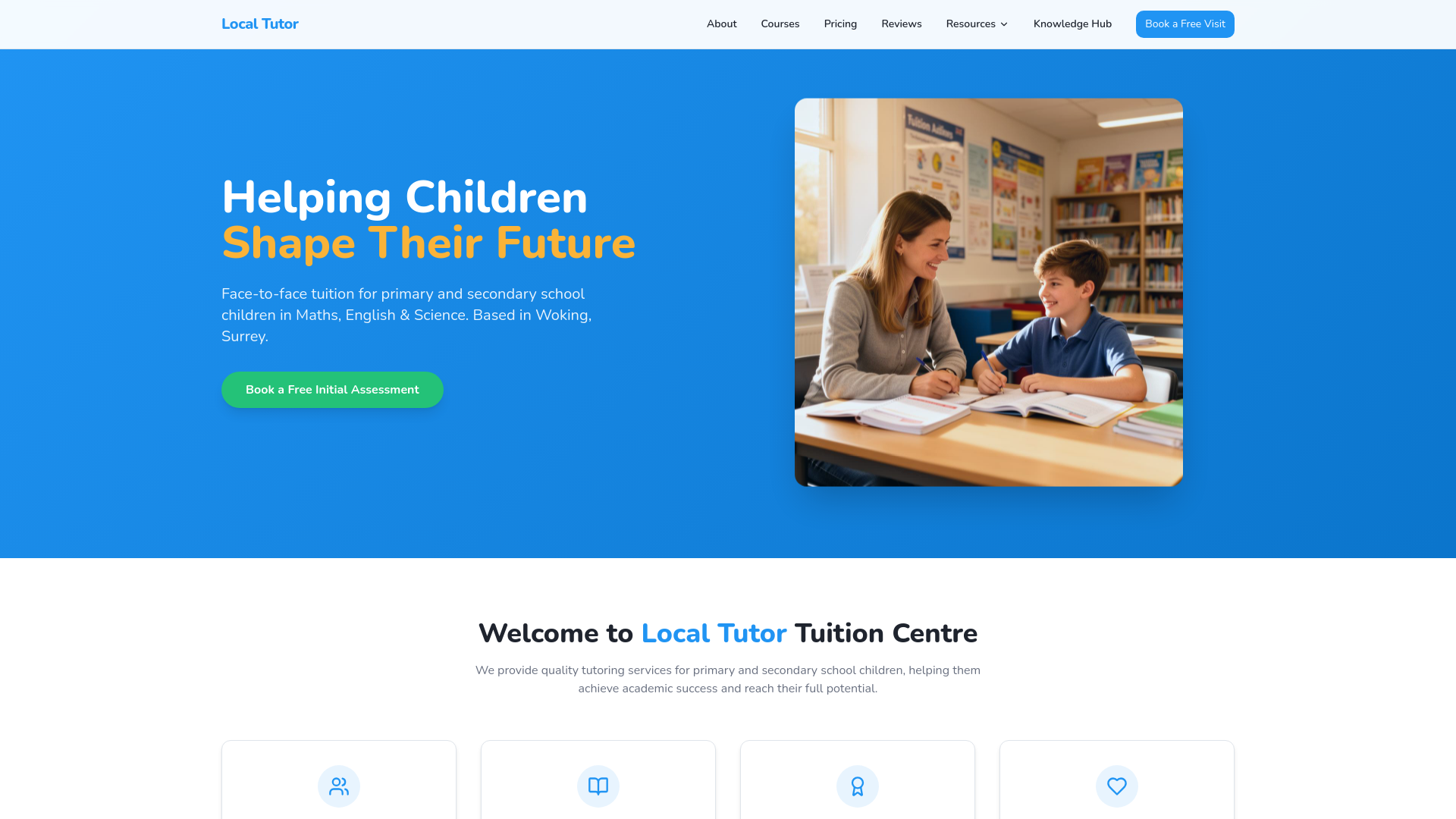Local Tutor | Face-to-Face Tuition Centre in Woking