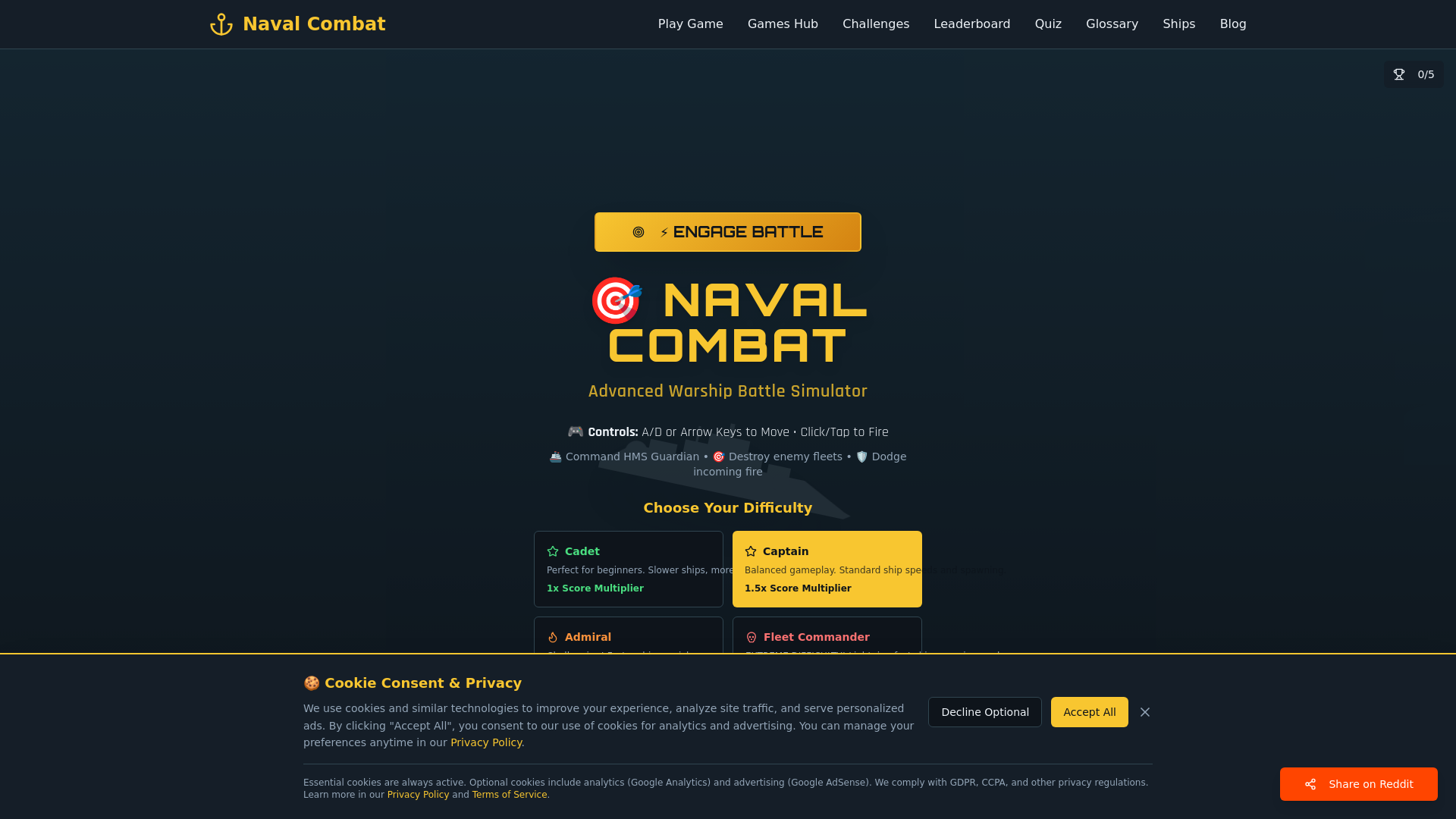 Naval Shooter - Educational Naval Artillery Simulator | STEM Browser Game