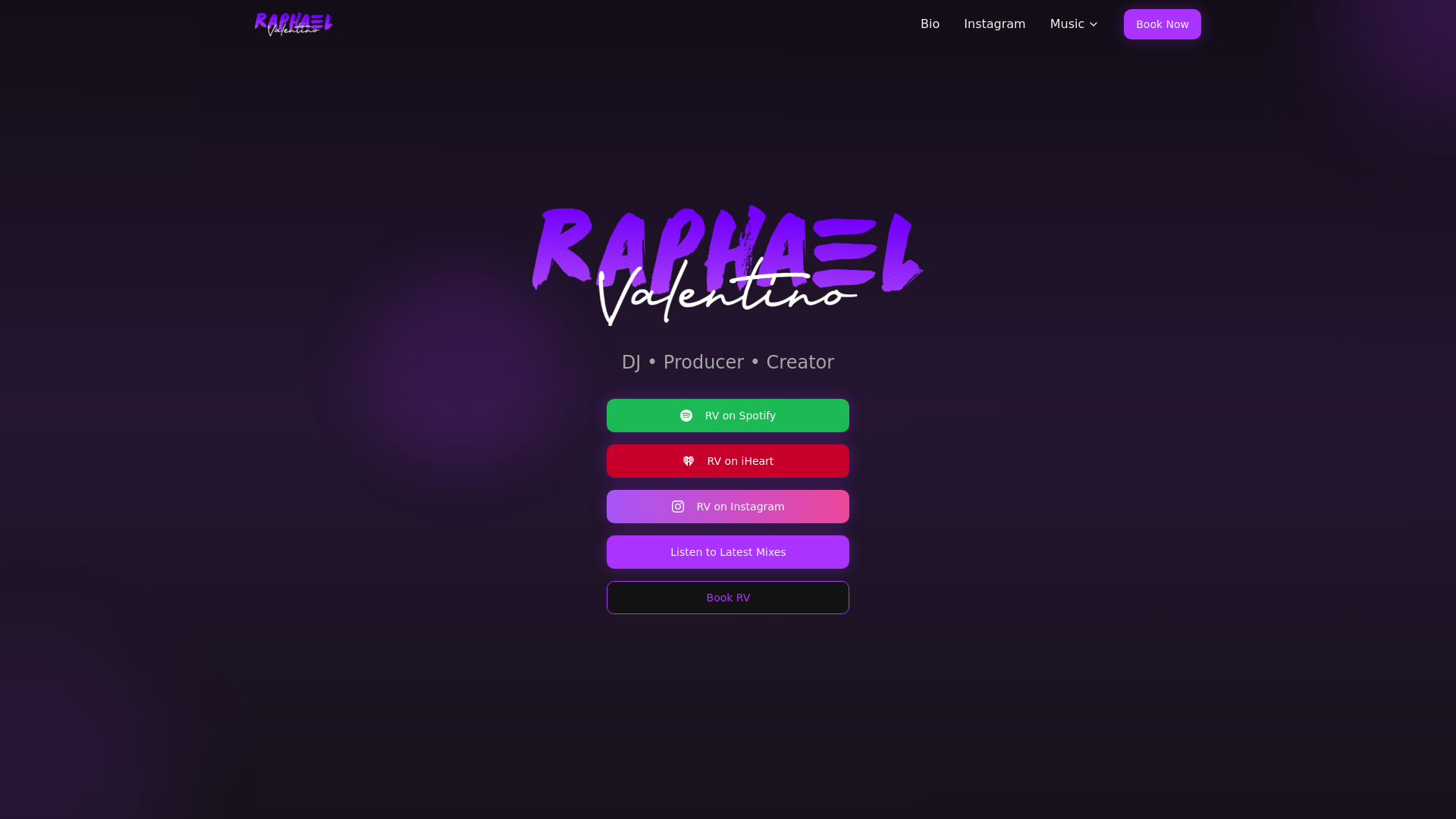 Raphael Valentino | DJ & Electronic Music Producer