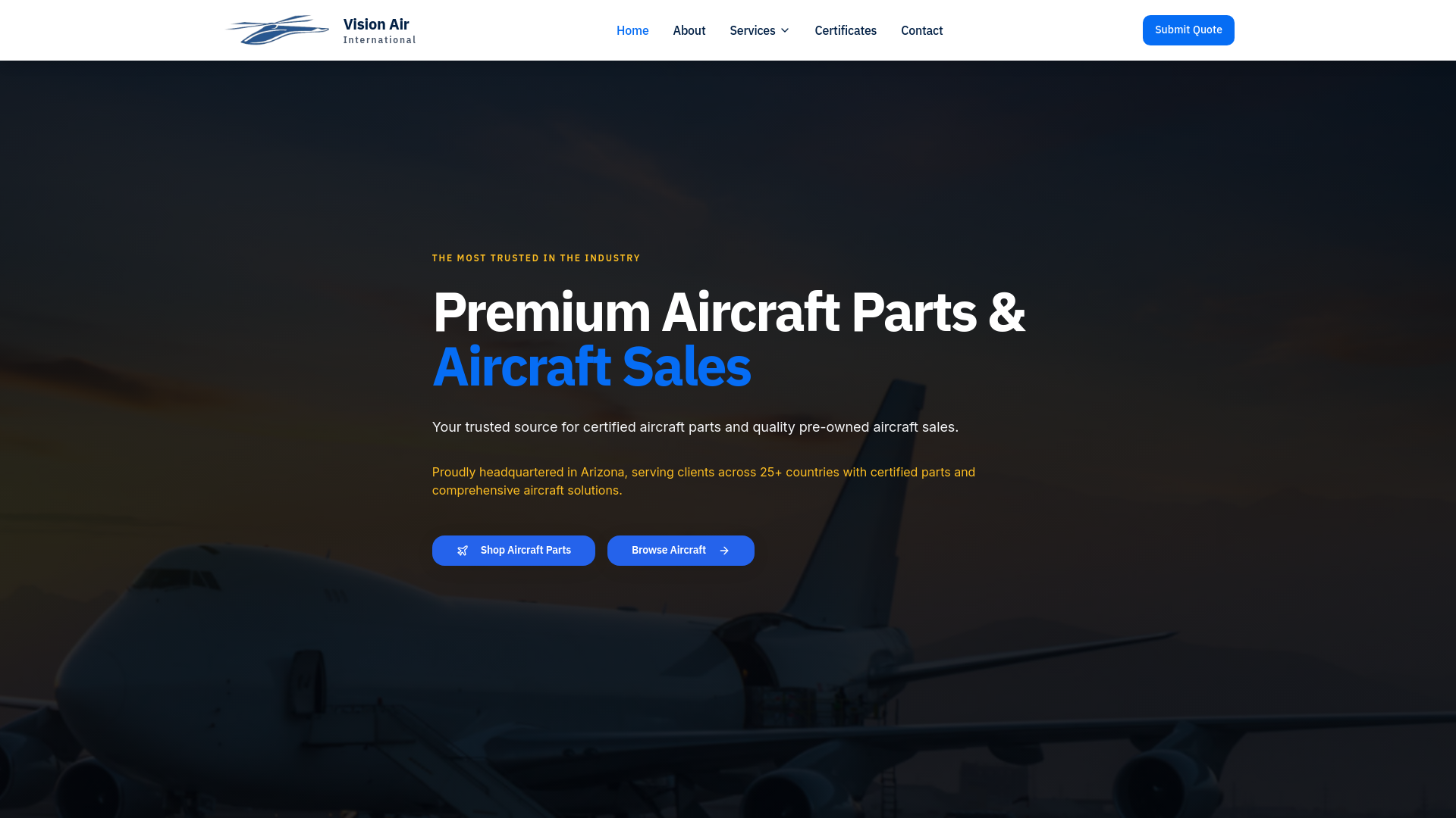 Vision Air International | Premium Aviation Services