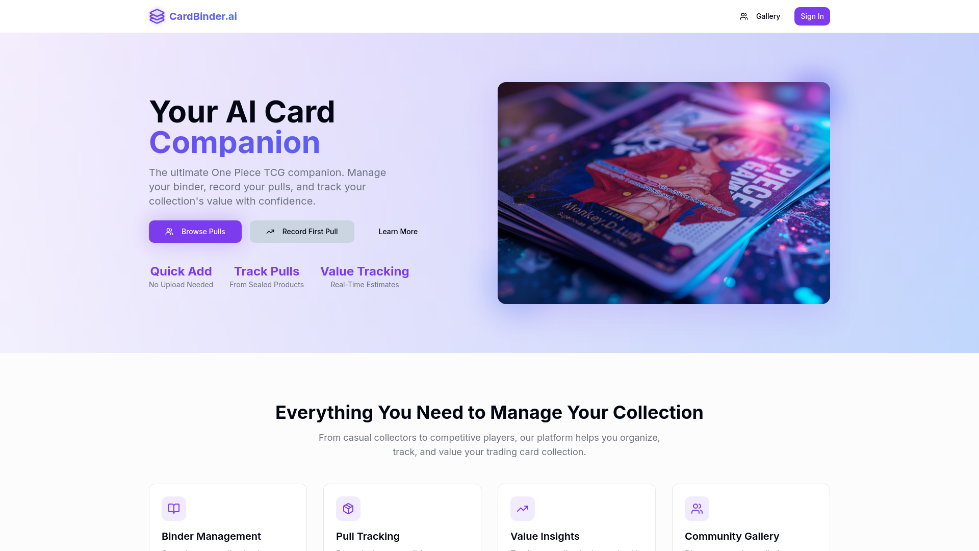 CardBinder.ai - Your AI Card Companion