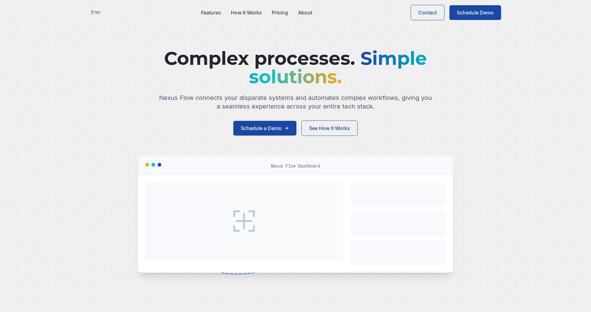 Nexus Flow | Complex processes. Simple solutions.