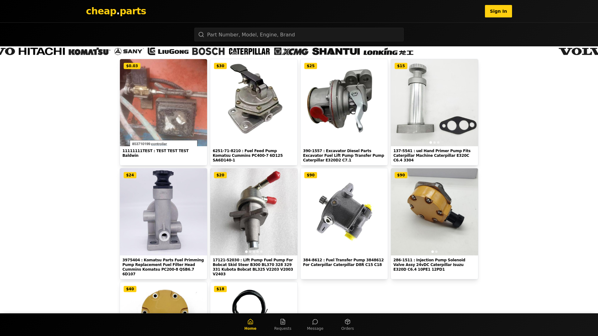 cheap.parts - Heavy Equipment Parts & Components