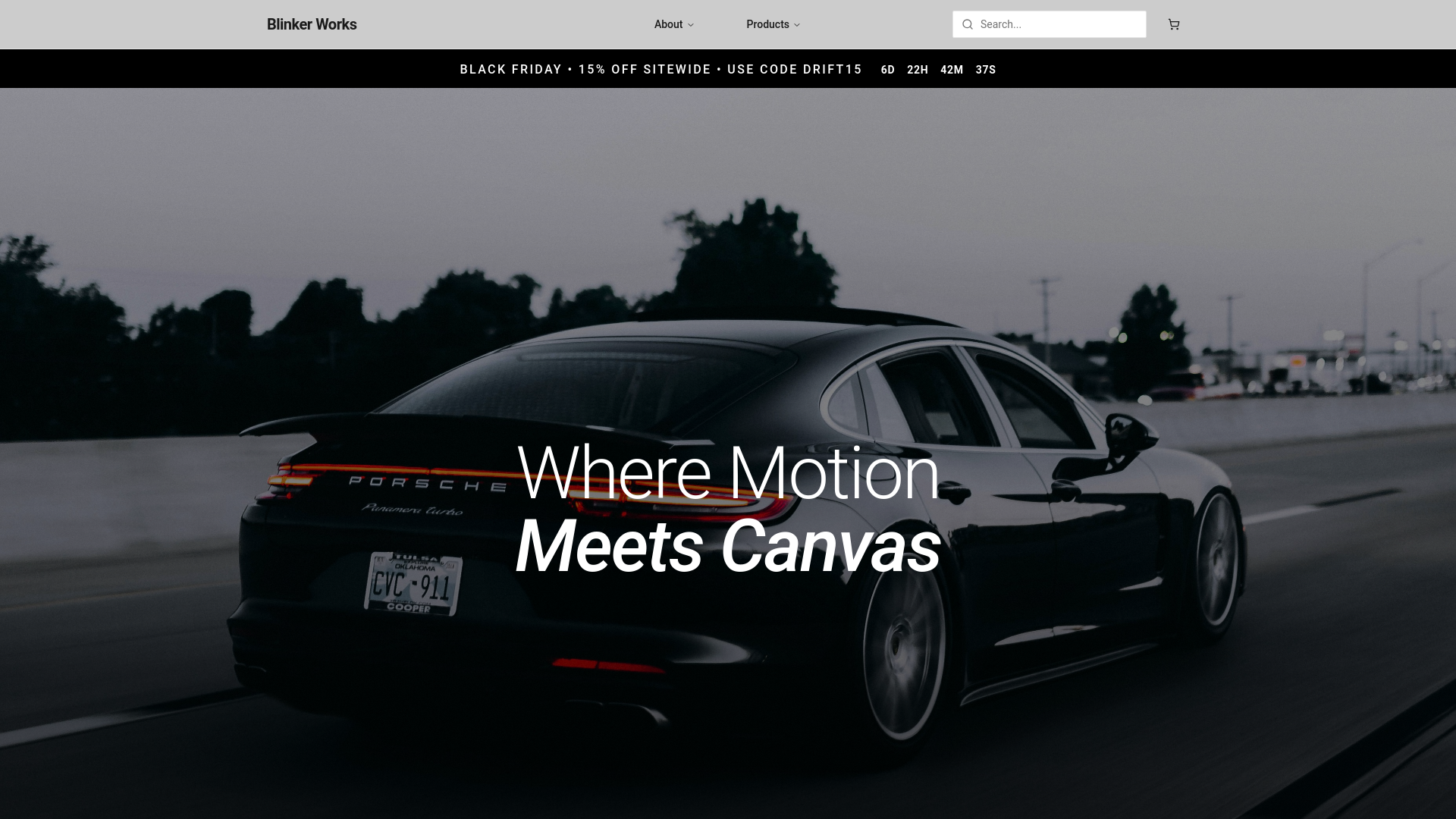 Blinker Works - Premium Automotive Canvas Posters
