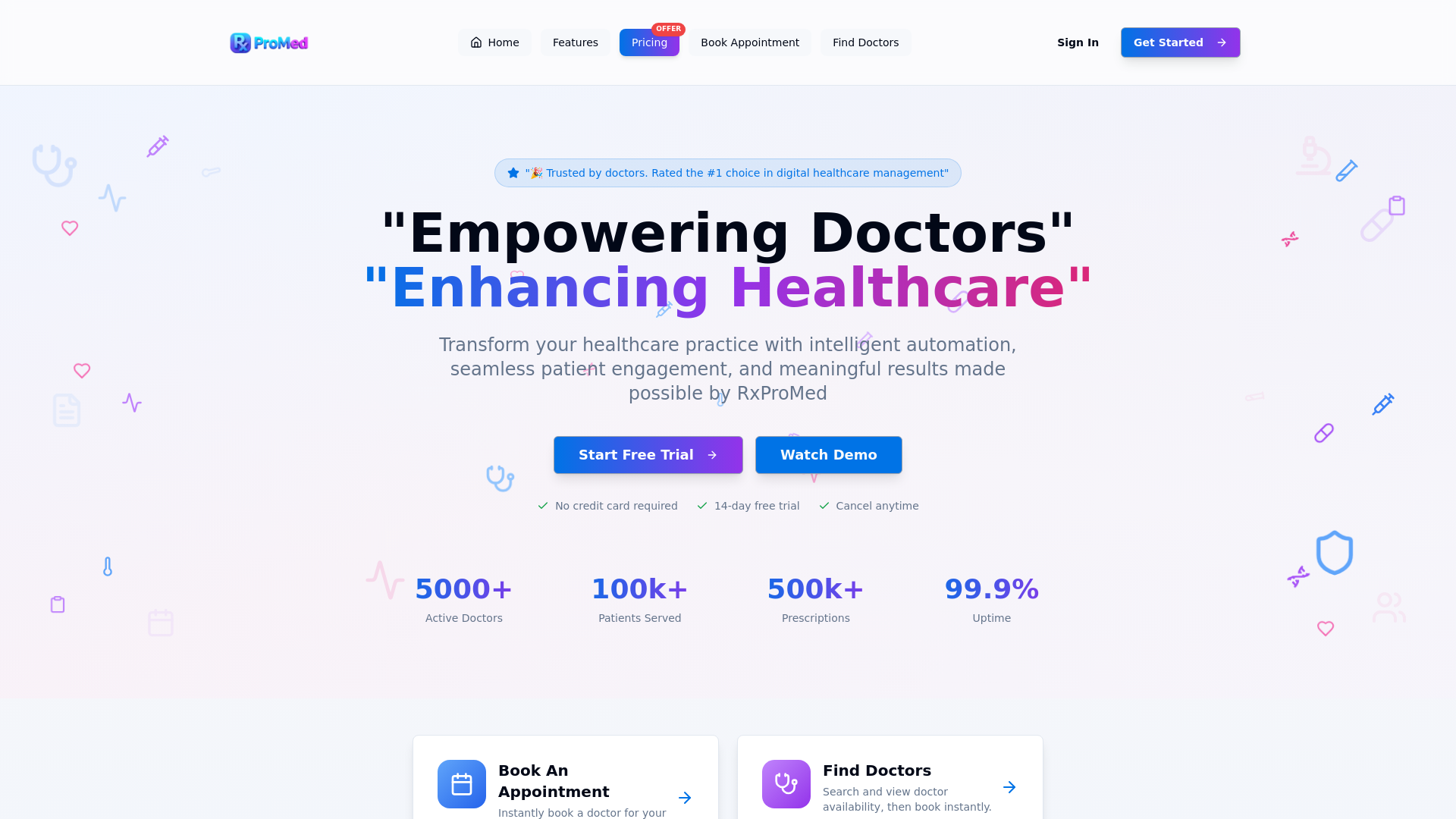 ℞ProMed - Smart Healthcare Management Platform