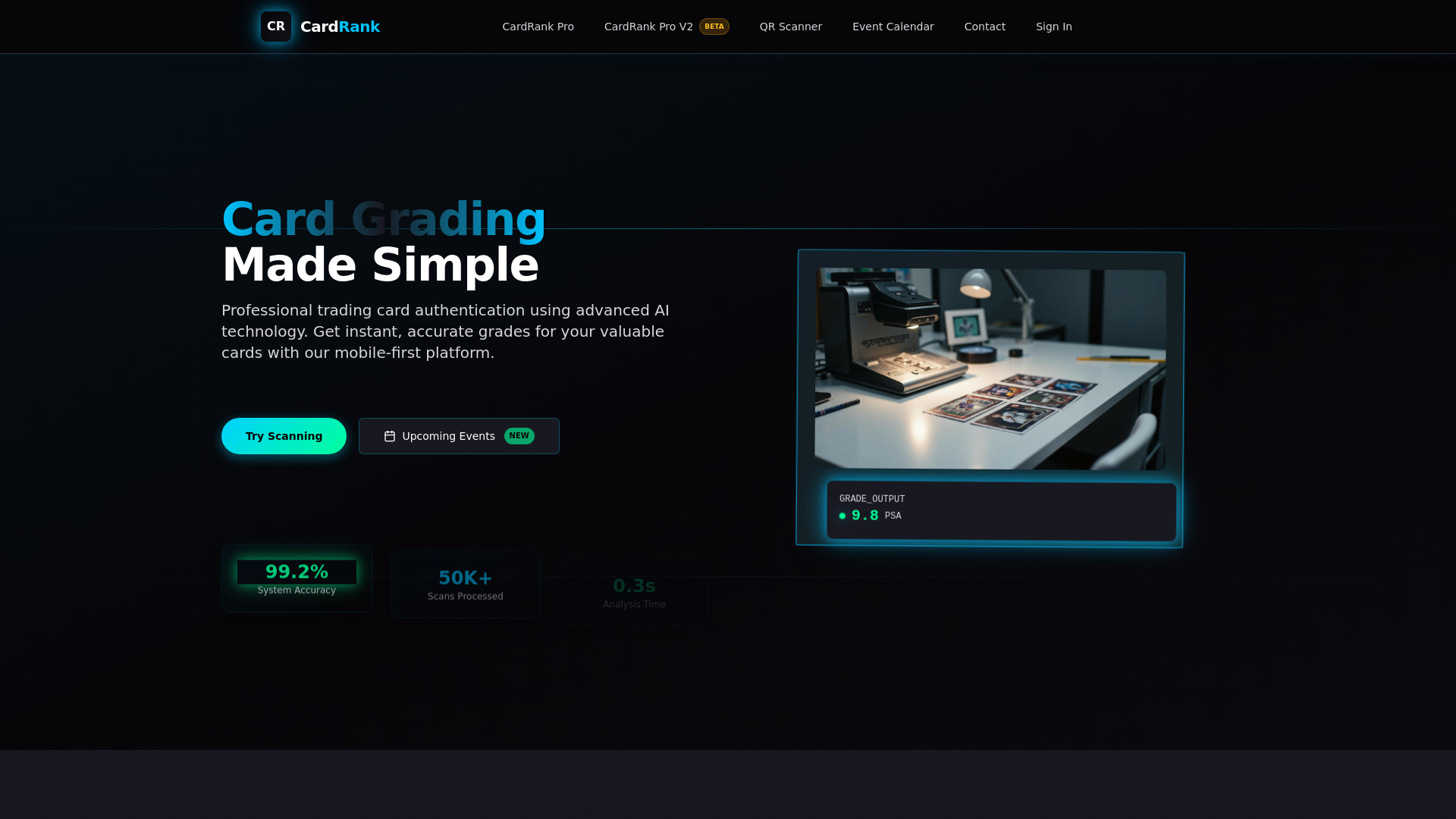CardGrade - Professional AI Card Grading Technology | PSA & Beckett ...
