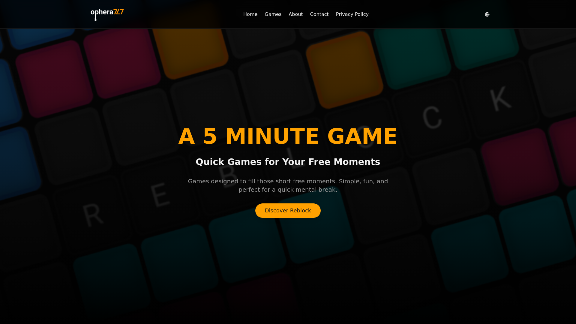 A 5 MINUTE GAME - Quick Games for Your Free Moments