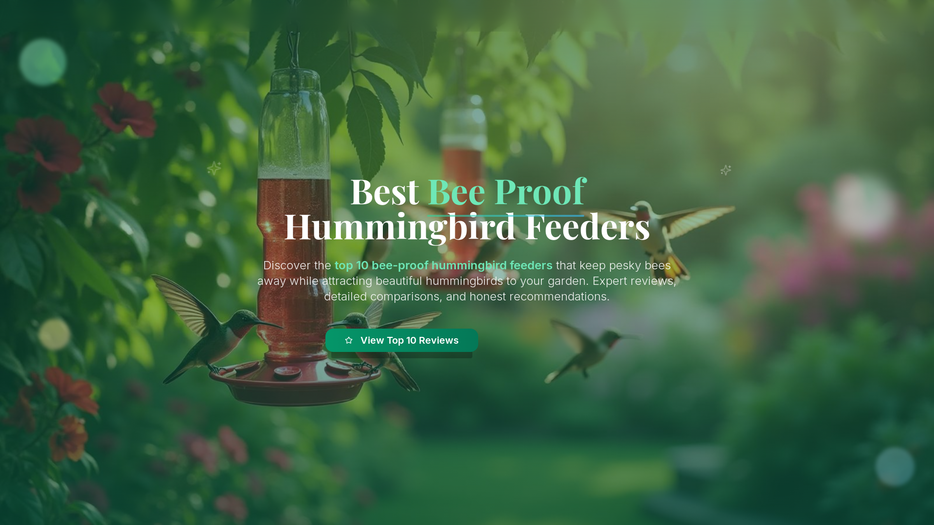 Best Bee Proof Hummingbird Feeders - Top 10 Reviews & Buying Guide 2024