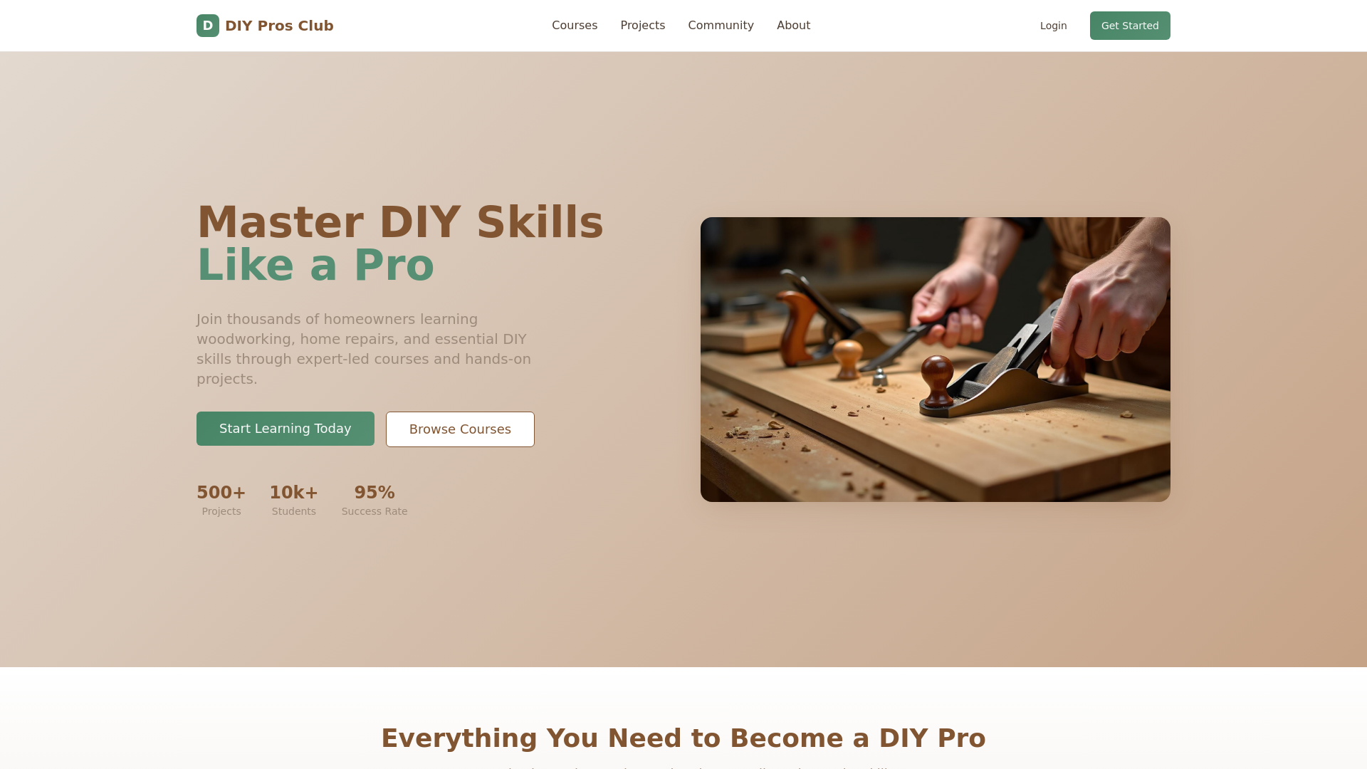 DIY Pros Club - Master Woodworking & Home DIY Projects