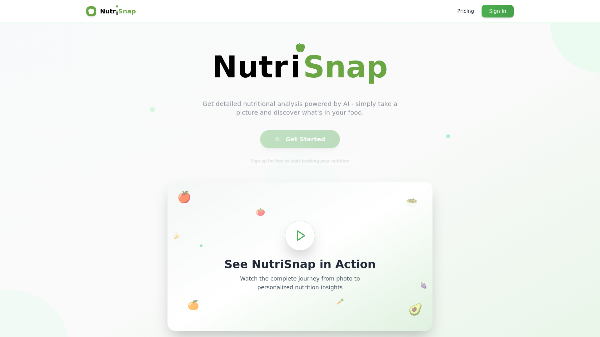 NutriSnap - AI Calorie Counter from Food Photos