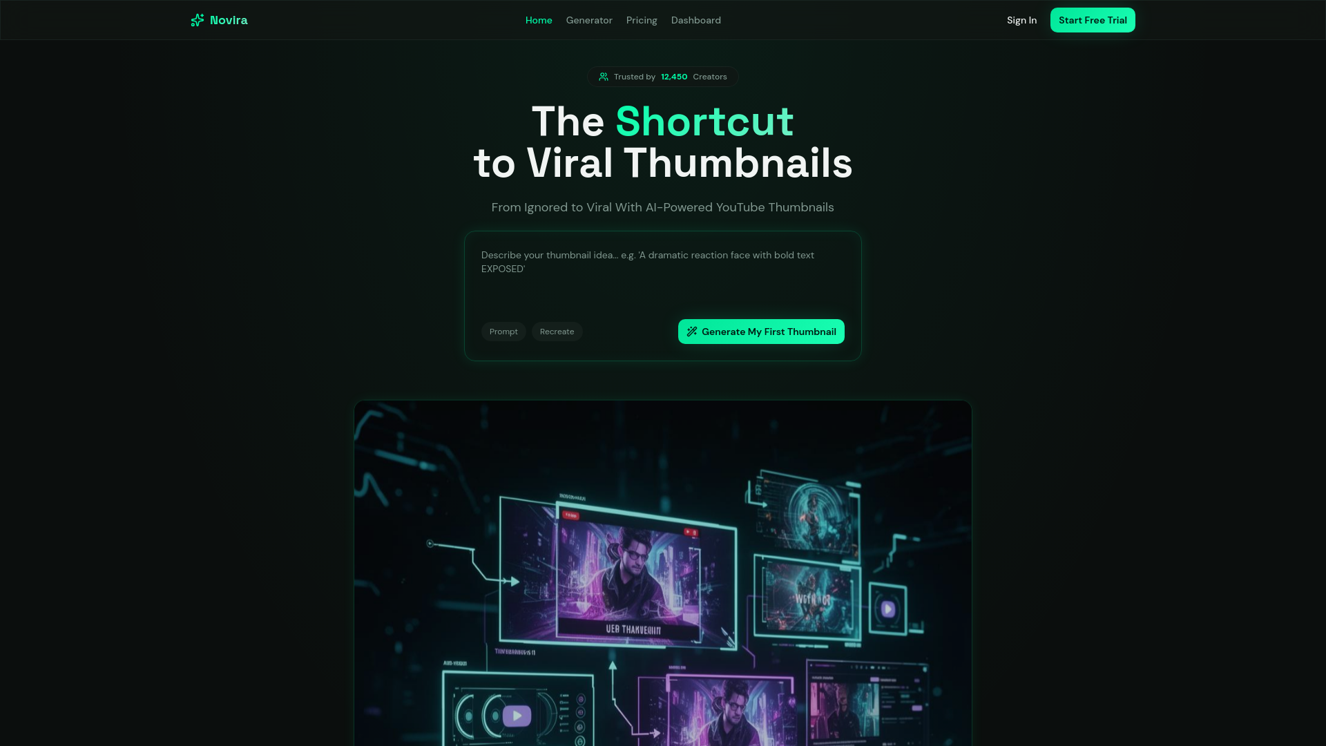 Noviro — AI YouTube Thumbnail Maker | Create Click-Worthy Thumbnails