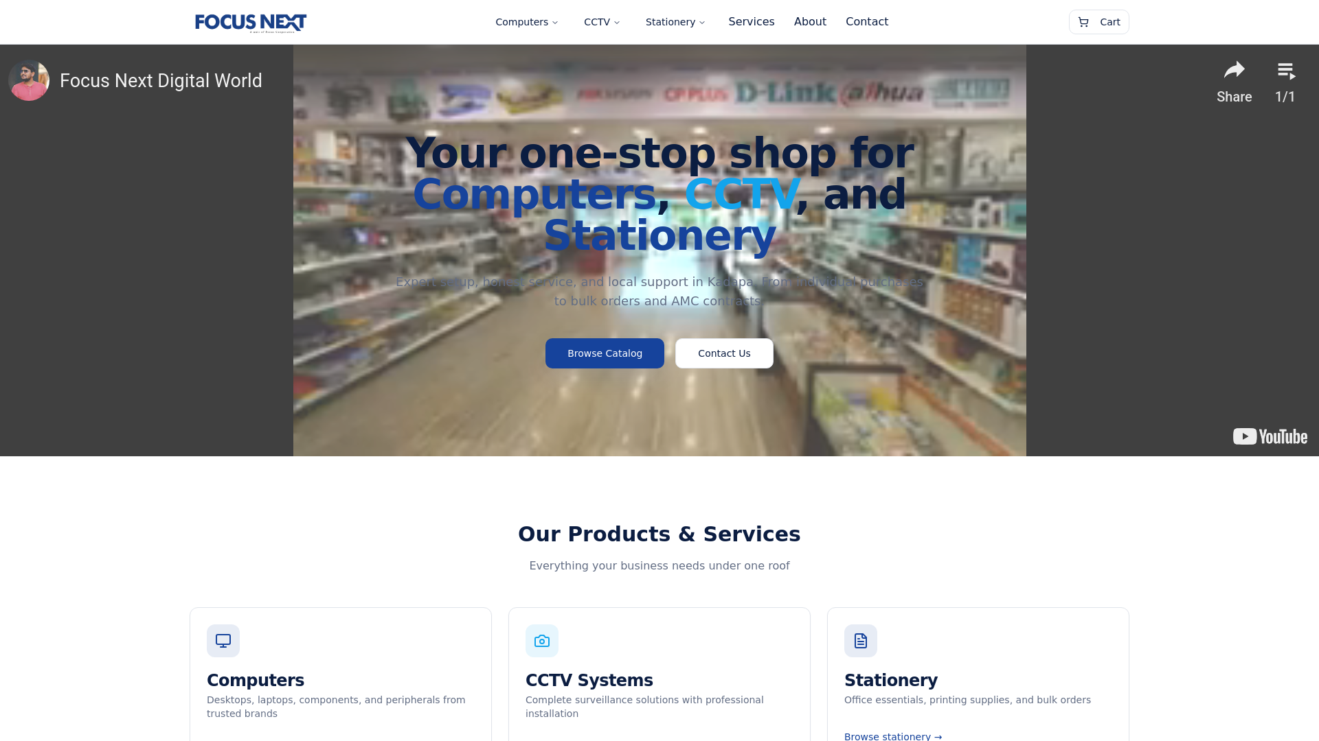 Focus Next - Computers, CCTV & Stationery in Kadapa | Focus Corporation